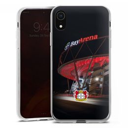 DeinDesign iPhone Xr Handy Silikon H&uuml;lle Case transparent Handyh&uuml;lle Official Licensed Product Bayer 04 Leverkusen Stadium Silikon Case