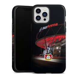 DeinDesign iPhone 13 Pro Max Handy Panzer Handyh&uuml;lle robuste Outdoor H&uuml;lle Schutzh&uuml;lle gl&auml;nzend Official Licensed Product Bayer 04 Leverkusen Stadium Tough Case