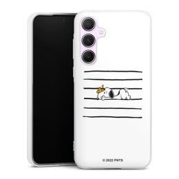 DeinDesign Galaxy A55 5G Handy Silikon H&uuml;lle Case transparent Handyh&uuml;lle Snoopy Dog Peanuts Silikon Case