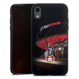 DeinDesign iPhone Xr Handy Silikon H&uuml;lle Case schwarz Handyh&uuml;lle Official Licensed Product Bayer 04 Leverkusen Stadium