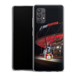 DeinDesign Galaxy A32 4G Handy Silikon H&uuml;lle Case transparent Handyh&uuml;lle Official Licensed Product Bayer 04 Leverkusen Stadium Silikon Case