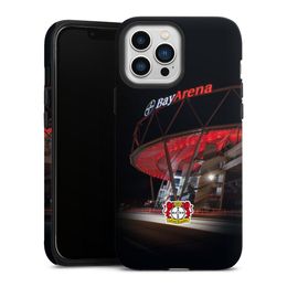 DeinDesign iPhone 13 Pro Max Handy Panzer Handyh&uuml;lle robuste Outdoor H&uuml;lle Schutzh&uuml;lle matt Official Licensed Product Bayer 04 Leverkusen Stadium Tough Case