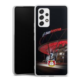 DeinDesign Galaxy A53 5G Handy Silikon H&uuml;lle Case transparent Handyh&uuml;lle Bayer 04 Leverkusen Stadium Official Licensed Product Silikon Case