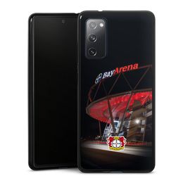 DeinDesign Galaxy S20 FE Handy Silikon H&uuml;lle Case schwarz Handyh&uuml;lle Bayer 04 Leverkusen Stadium Official Licensed Product