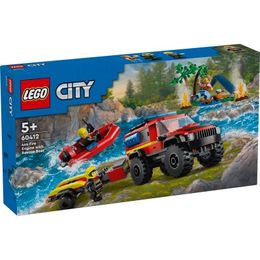 Lego City LEGO® City 60412 FEUERWEHR-GELÄNDEWAGEN MIT RETTUNGSBOOT