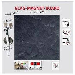 Glas-Magnetboard schiefer, 30 x 30 cm