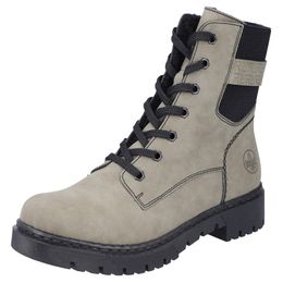Rieker Stiefelette Damen Gr&ouml;&szlig;e 36 khaki / schwarz Winterschuhe