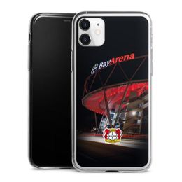 DeinDesign iPhone 11 Handy Slim Case Silikon Handyh&uuml;lle transparent H&uuml;lle extra d&uuml;nn Official Licensed Product Bayer 04 Leverkusen Stadium Silikon Slim Case