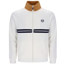 Sergio Tacchini Trainingsjacke 'Dallas' Herren Größe S ecru / braun / schwarz