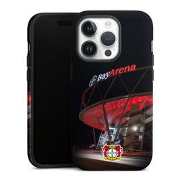 DeinDesign iPhone 14 Pro Handy Panzer Handyh&uuml;lle robuste Outdoor H&uuml;lle Schutzh&uuml;lle matt Official Licensed Product Bayer 04 Leverkusen Stadium Tough Case