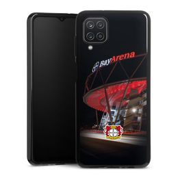 DeinDesign Galaxy A12 Handy Silikon H&uuml;lle Case schwarz Handyh&uuml;lle Bayer 04 Leverkusen Stadium Official Licensed Product