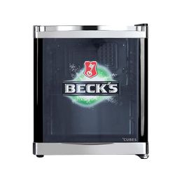 CUBES CC 240 E BECK'S Getränkekühlschrank (E, 510 mm hoch, Schwarz / Grün)