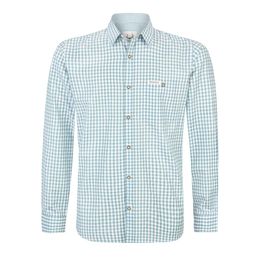 Stockerpoint Hemd Herren Größe 45/46 petrol / weiß