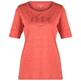 CMP - Women's Shortsleeve Light Mealnge T-Shirt - Funktionsshirt Gr 34 rot