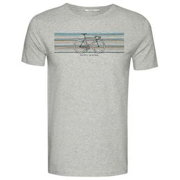 Greenbomb - Bike Happy Guide - T-Shirts - T-Shirt Gr L grau