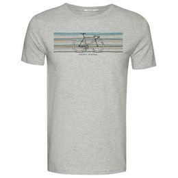 Greenbomb - Bike Happy Guide - T-Shirts - T-Shirt Gr S grau