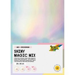 Folia Bastelset Shiny Magic Mix irisierend 12 Blatt