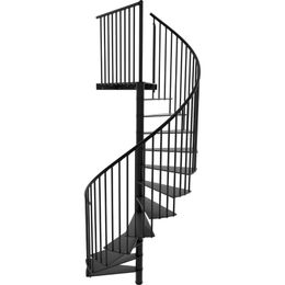 Minka Spindeltreppe Portofino schwarz Wendeltreppe, 120 cm