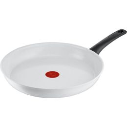 Tefal Bratpfanne Ceramic Control, Aluminium, Sichere Keramikversiegelung, Thermo-Signal, alle Herdarten,Induktion, weiß