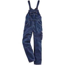 Northern Country Latzhose Worker Jeans (aus 100% Baumwolle, robuster Jeansstoff, comfort fit) mit dehnbarem Bund, 11 Taschen, strapazierfähig und langlebig, blau