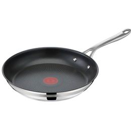 Tefal Bratpfanne Jamie Oliver Cook Smart, Edelstahl (1-tlg), Edelstahl,Antihaftversiegelung,Thermo-Signal,alle Herdarten,Induktion, silberfarben