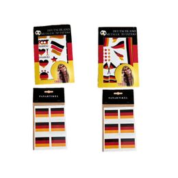 LK Trend & Style Schmuck-Tattoo Deutschland Fahne Flagge Sterne Sortiment Fan