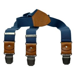 Lloyd Men's Belts LLOYD Men’s Belts Hosenträger LLOYD-Hosenträger 35 mm Lederrückenteil und Casual-Clips