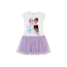 Disney Frozen Sommerkleid Eiskönigin 2 Kurzarm Kleid mit Anna und Elsa