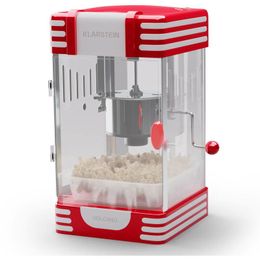 Klarstein Popcornmaschine Klein, Popcornmaschine für Süßes & Salziges Popcorn, 300W Popcorn Maker, Retro Küchengeräte für Popcornmais, Popcorn Maschine mit