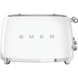 Smeg - Toaster 4 Scheiben TSF03WHEU aus Edelstahl, weiß