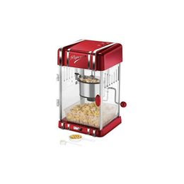 Unold Elektro Retro Popcorn-Popper Rot, Silber 300 w - Popcorn-Popper (300 w, 220 - 240 v, 50 - 60 Hz, 250 x 286 x 433 mm, 3,2 kg) - Unold