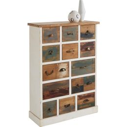 Kommode Home Affaire Sideboards Gr. B/H/T: 80 cm x 109 cm x 30 cm, bunt (creme, bunt) Kommode