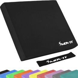 Movit® Balance Pad Sitzkissen schwarz mit Gymnastikband