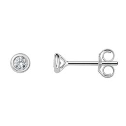 Paar Ohrstecker ONE ELEMENT Ohrringe Gr. Damen, 0.12 ct, Weißgold 750-Diamanten, silberfarben (silber) Damen Ohrstecker