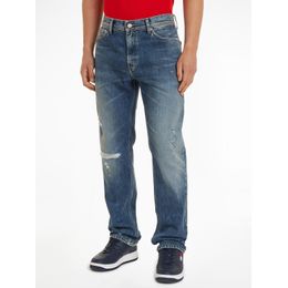 Relax-fit-Jeans Tommy Jeans "ETHAN RLXD STRGHT" Gr. 33, Länge 32, blau (denim medium) Herren Jeans Relaxed Fit