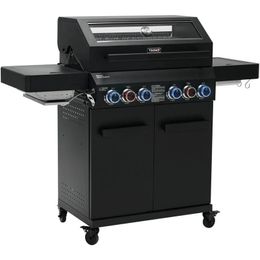 Platinum yamara dark 4+2 Gasgrill Stahl 4 Brenner Sear-Burner Backburner - Taino