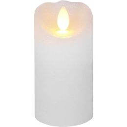 STAR TRADING LED-Wachskerze Glow Flame, Farbe: weiss, 10 cm