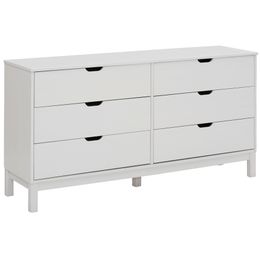 Kommode Home Affaire "Post" Sideboards Gr. B/H/T: 150 cm x 75 cm x 39 cm, 6, weiß Kommode