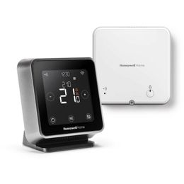 RESIDEO Schwarzer T6R Wireless-Smart-Thermostat auf dem Tisch