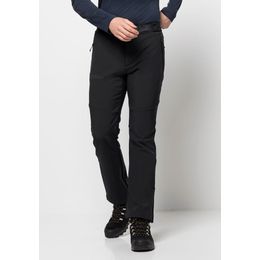 Softshellhose Jack Wolfskin "STOLLBERG PANTS M" Gr. 56, Normalgrößen, schwarz (black) Herren Hosen Softshellhosen