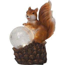 STAR TRADING - LED-Solar-Figur Squirrel, braunes Eichhörnchen