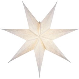 STAR TRADING - Star 501-17, PapiersternDecorus, 7 zackig, Papier, Weiß, 1.5 x 6.3 x 6.3 cm