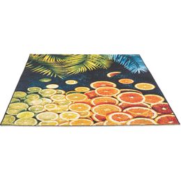 Teppich Sansibar "Rantum Beach 004" Teppiche Gr. B/L: 160 cm x 230 cm, 5 mm, 1 St., bunt (multi) Esszimmerteppiche