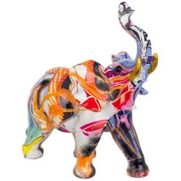 Signes Grimalt - Elefantenfigur Figuren Mehrfarbiger Tierelefant Abbildung 7x12x13cm 27139 - Multicolor
