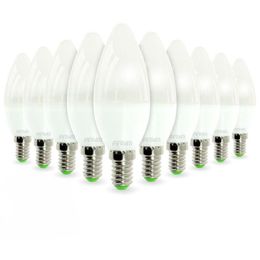 Los mit 10 LED-Lampen E14 6W Render 40W 420LM Température de Couleur: Blanc neutre 4000K