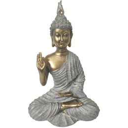 Buddha Buddhas graue Buddha-Figur – 25 x 15 x 8 cm, hochwertiges Kunstharz - Gris - Signes Grimalt