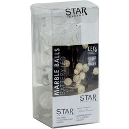 STAR TRADING LED-Lichterkette Marble Balls, 15 tlg