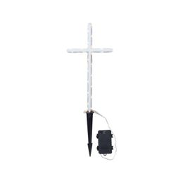 STAR TRADING - LED-Dekoration GraveCross,weiss, 24ww led, outd.