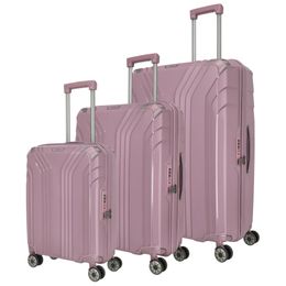 Trolleyset Travelite "ELVAA L/M/S" rosa (rosé) Koffer-Sets Koffer Trolleys