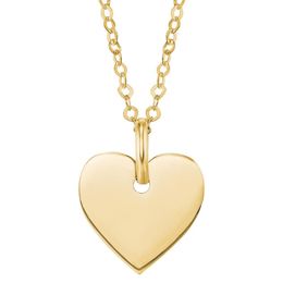 Kette mit Anhänger Amor "Schmuck Geschenk Halskette Herz, 2019926, Gold 585" Halsketten Gr. Gelbgold 585, gelb (gelbgoldfarben) Damen Ketten mit Anhänger